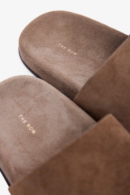 The Row | Hugh dark dark green slides | Savannahs